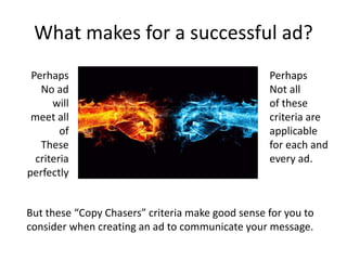 10 criteria for a successful ad | PPTX