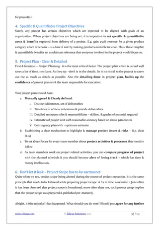 10 critical factors for success of a project | PDF