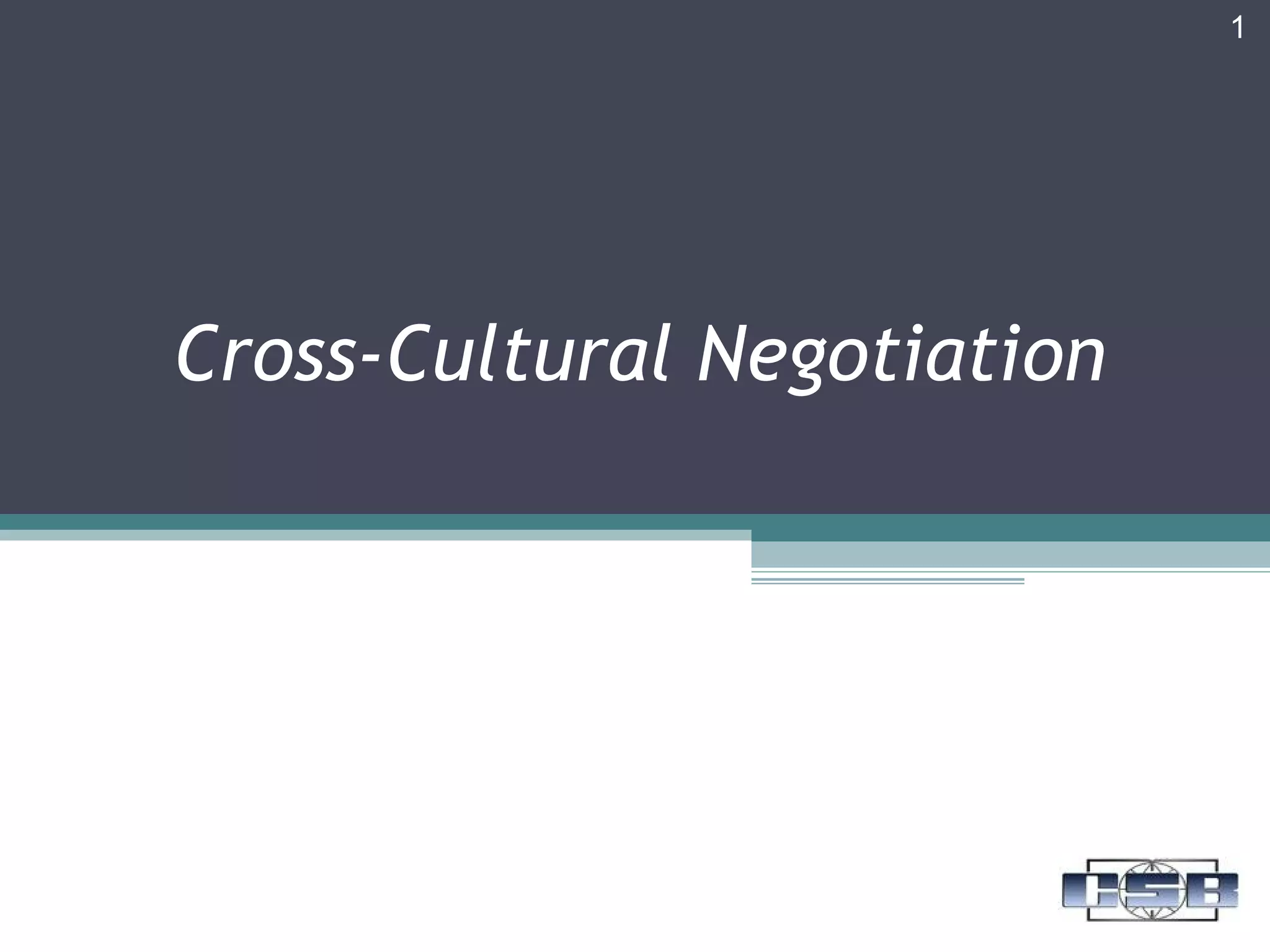 10 cross cultural negotiation | PPT