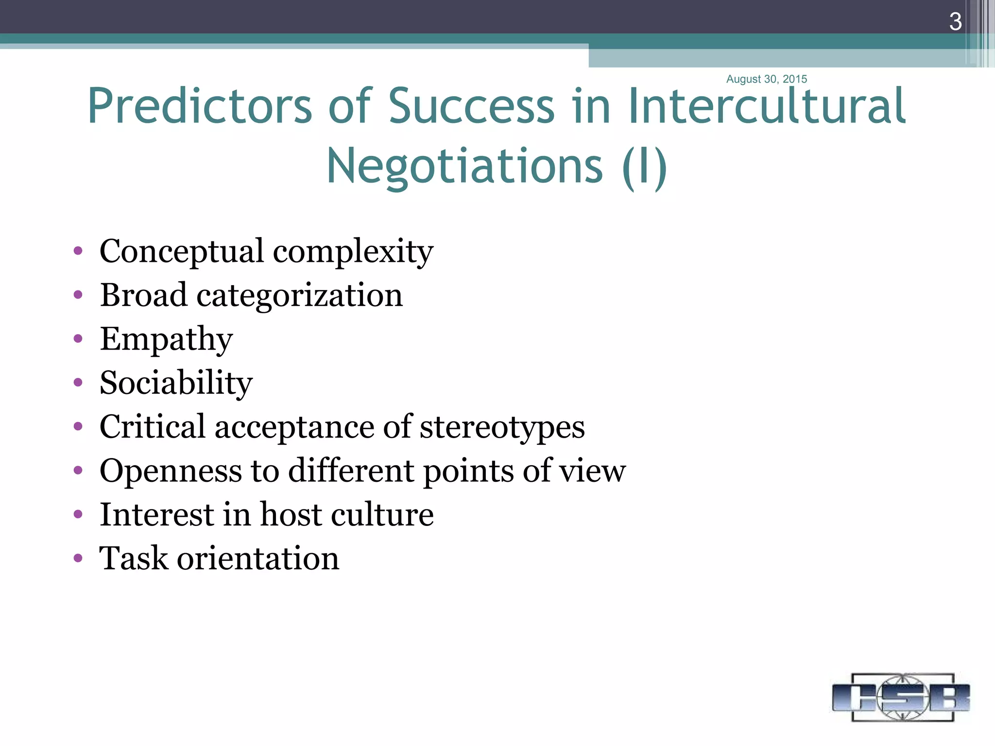 10 cross cultural negotiation | PPT