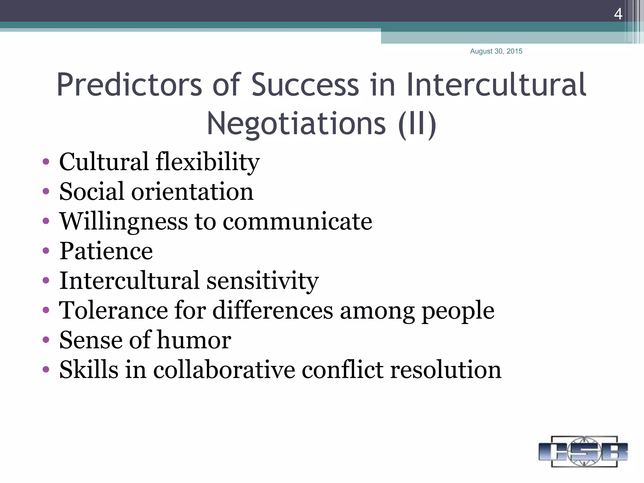 10 cross cultural negotiation | PPT