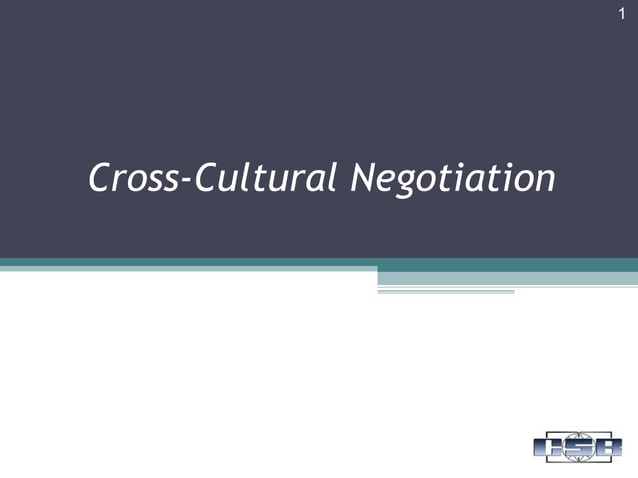 10 cross cultural negotiation | PPT
