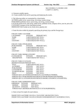 10 csl57 dbms lab | PDF