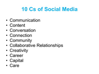 10 Cs of Social Media | PPT