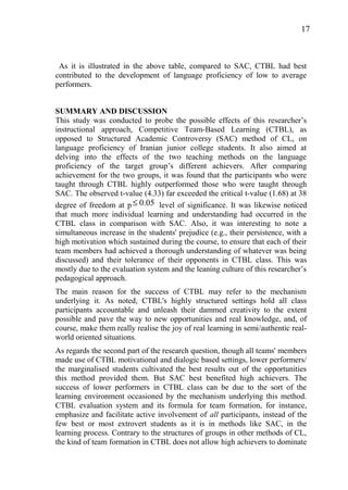 A Study of the Effects of Competitive Team-Based Learning and ...