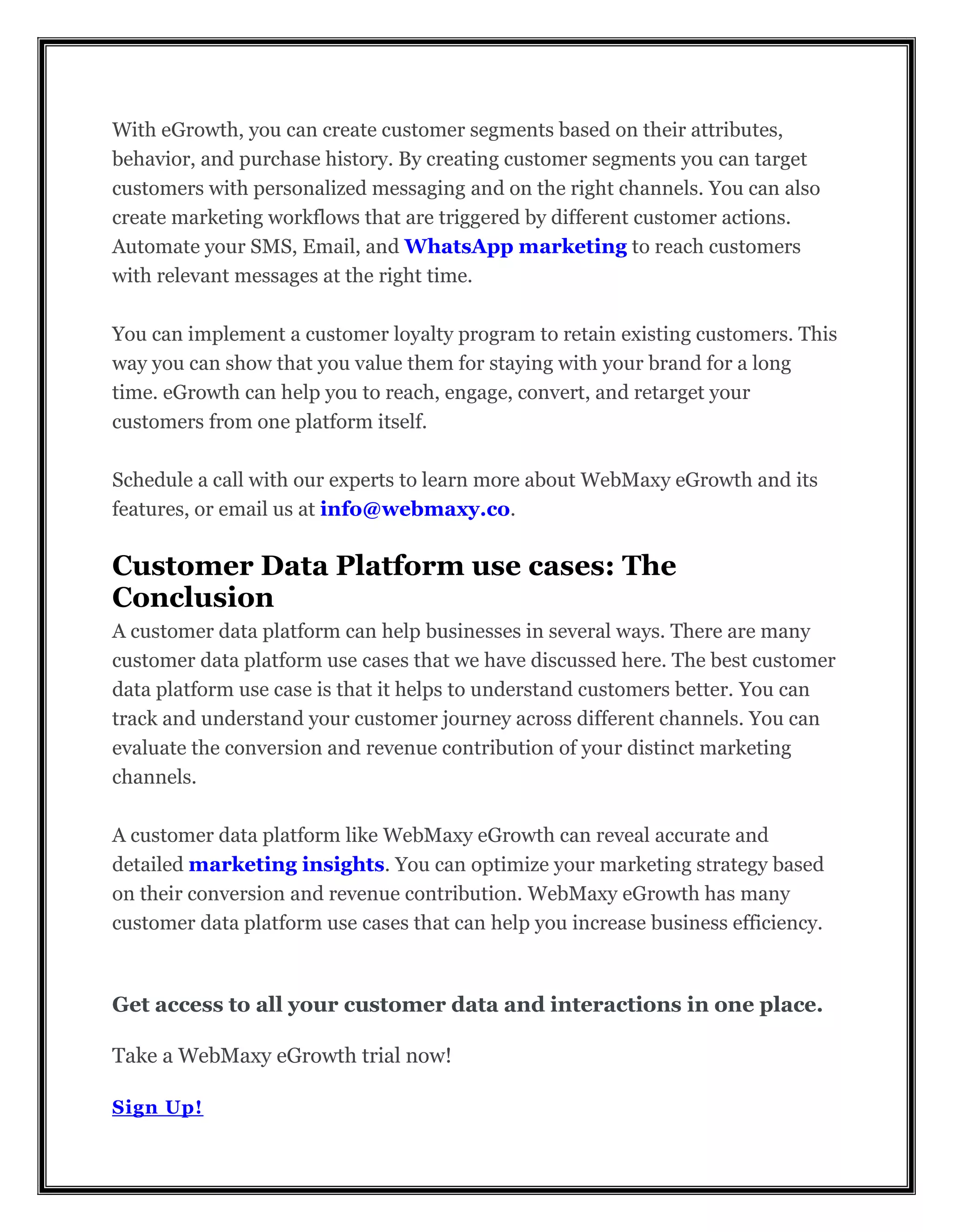 10 Customer Data Platform Use Cases That Can Drive Business Growth Pdf
