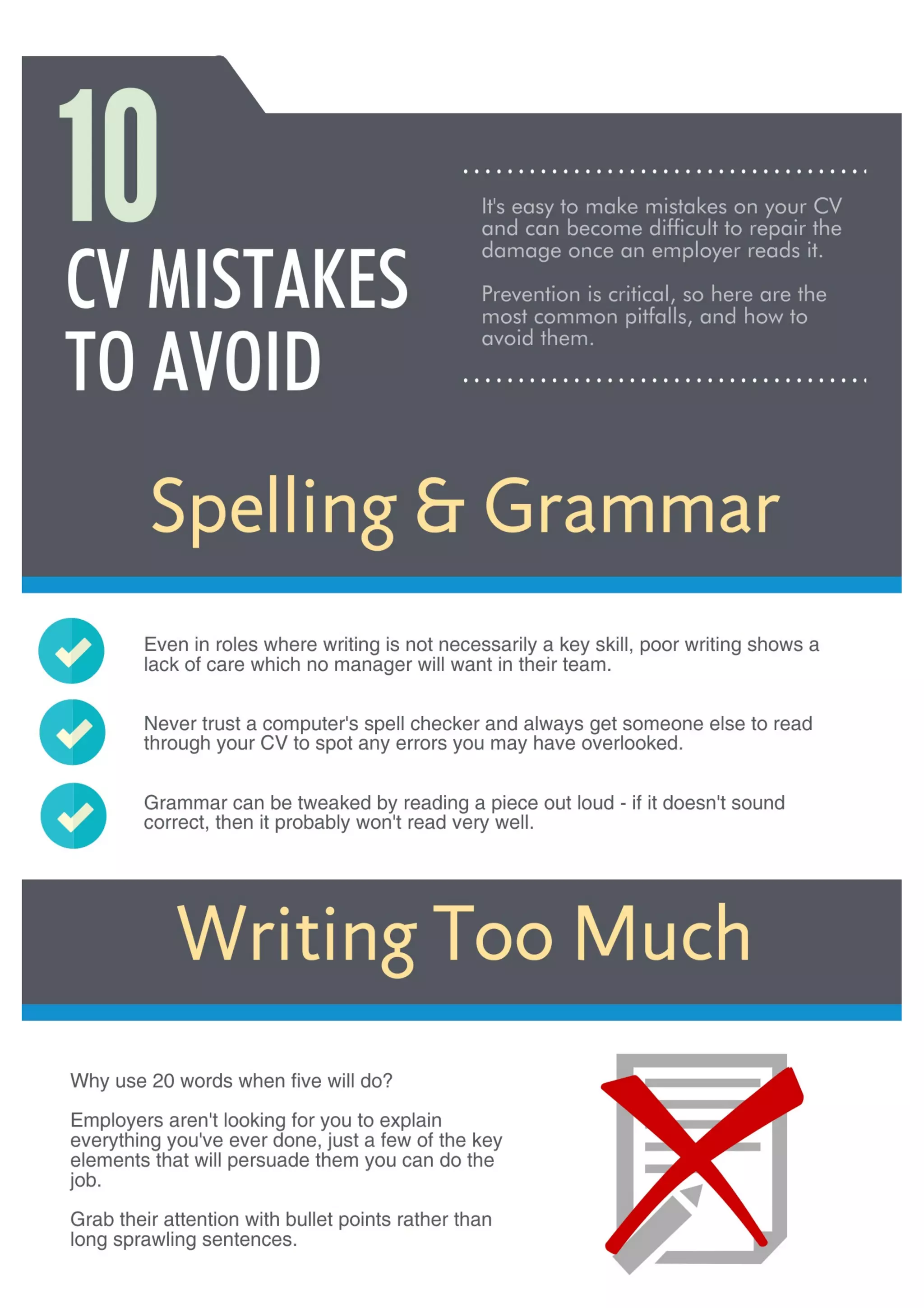 10 CV Mistakes To Avoid | PDF
