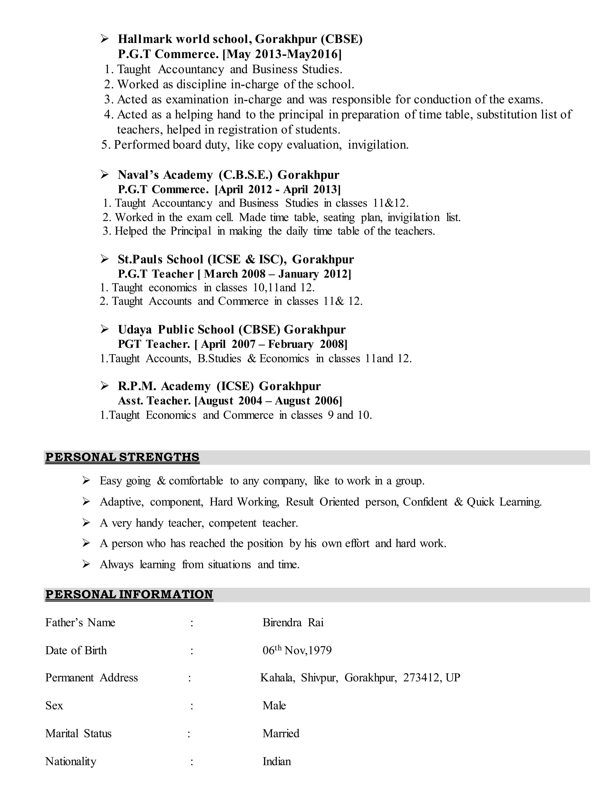 RESUME1(2) | PDF
