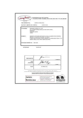 ISO Testing Report-1 | PDF