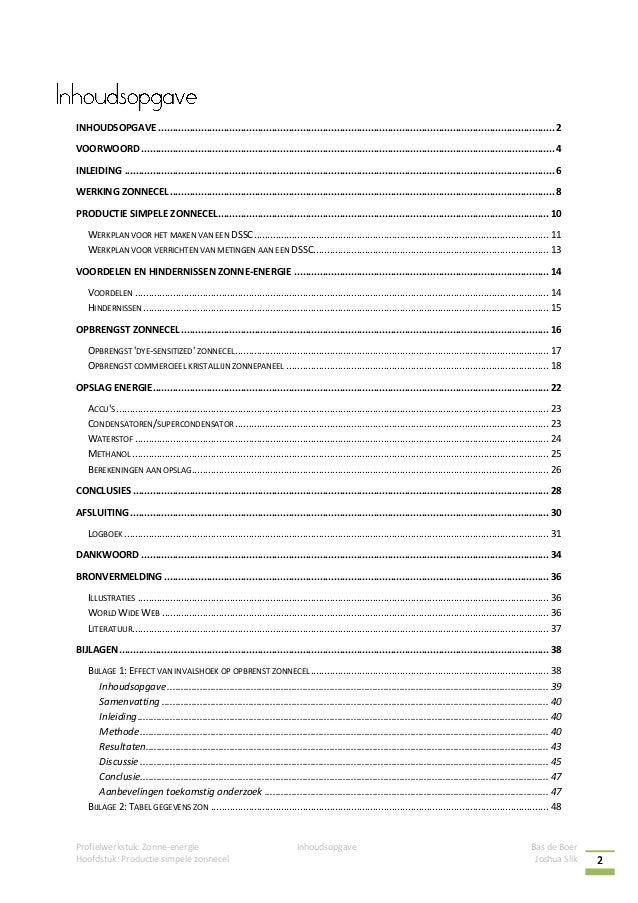 Profielwerkstuk Zonne-energie