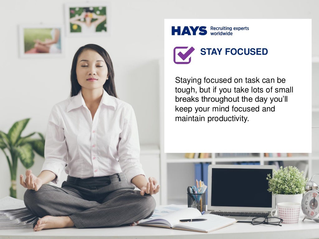 Staying focused on task can