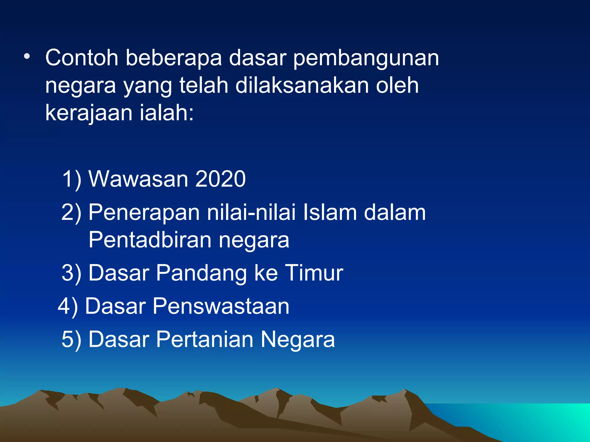 (10) dasar dasar kerajaan malaysia | PPT