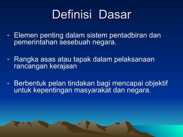(10) dasar dasar kerajaan malaysia | PPT