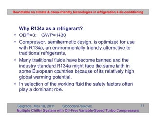 Data centar cooling using multiple chiller system with r134a | PPT