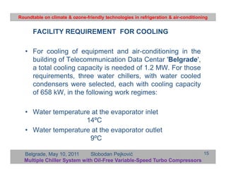 Data centar cooling using multiple chiller system with r134a | PPT