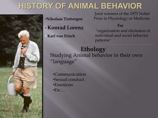 History of Animal Behavior1 | PPT