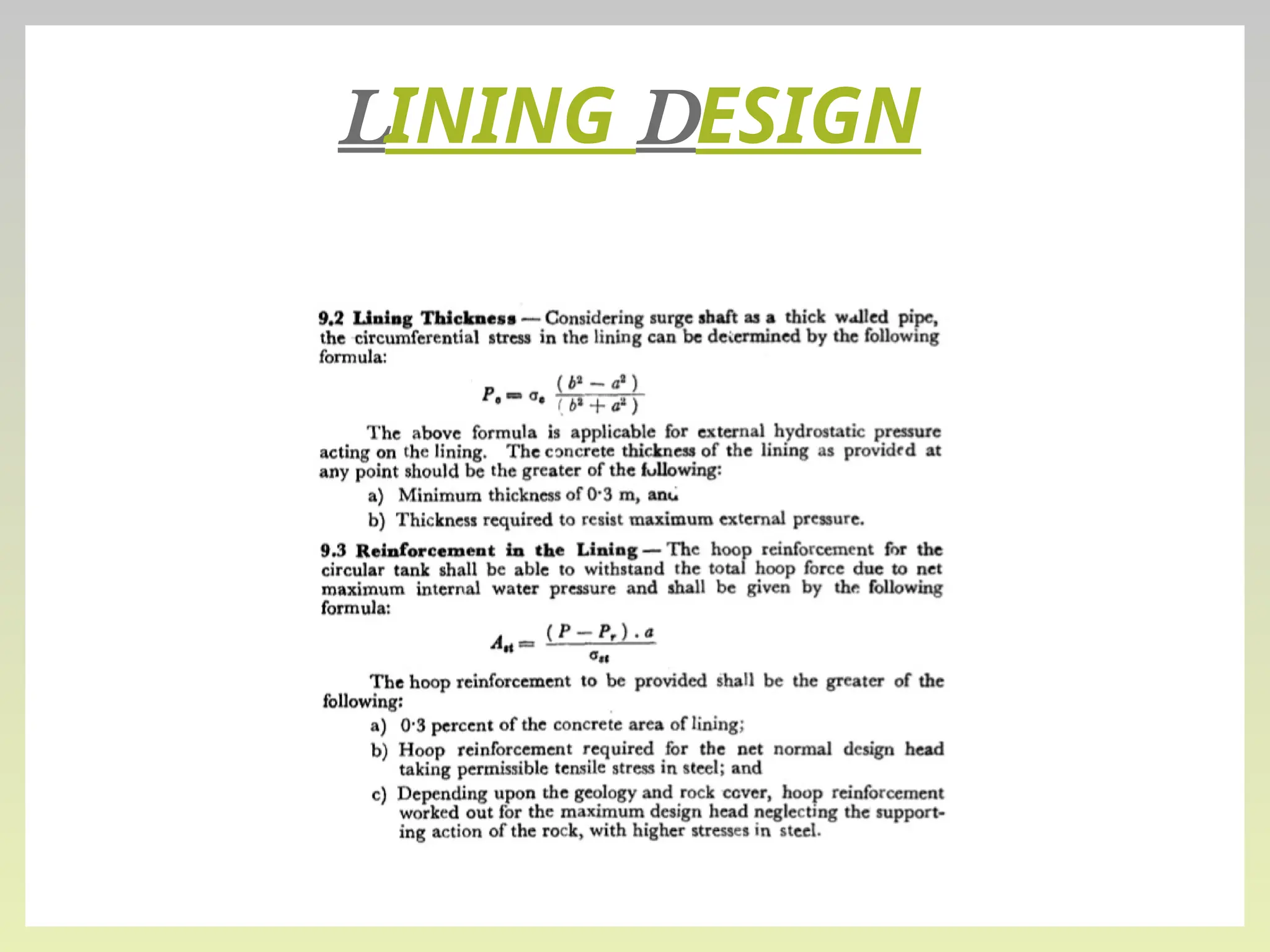 10 DESIGN OF SURGE TANK in hydro power .pptx