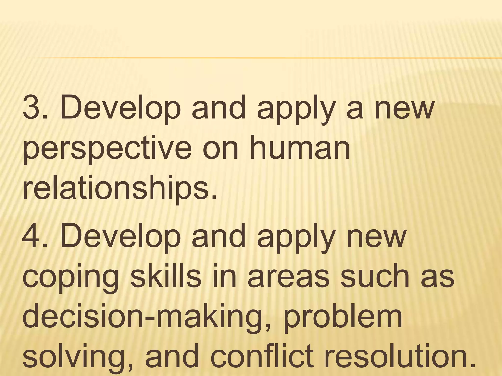 10 desirable developmental tasks | PPTX