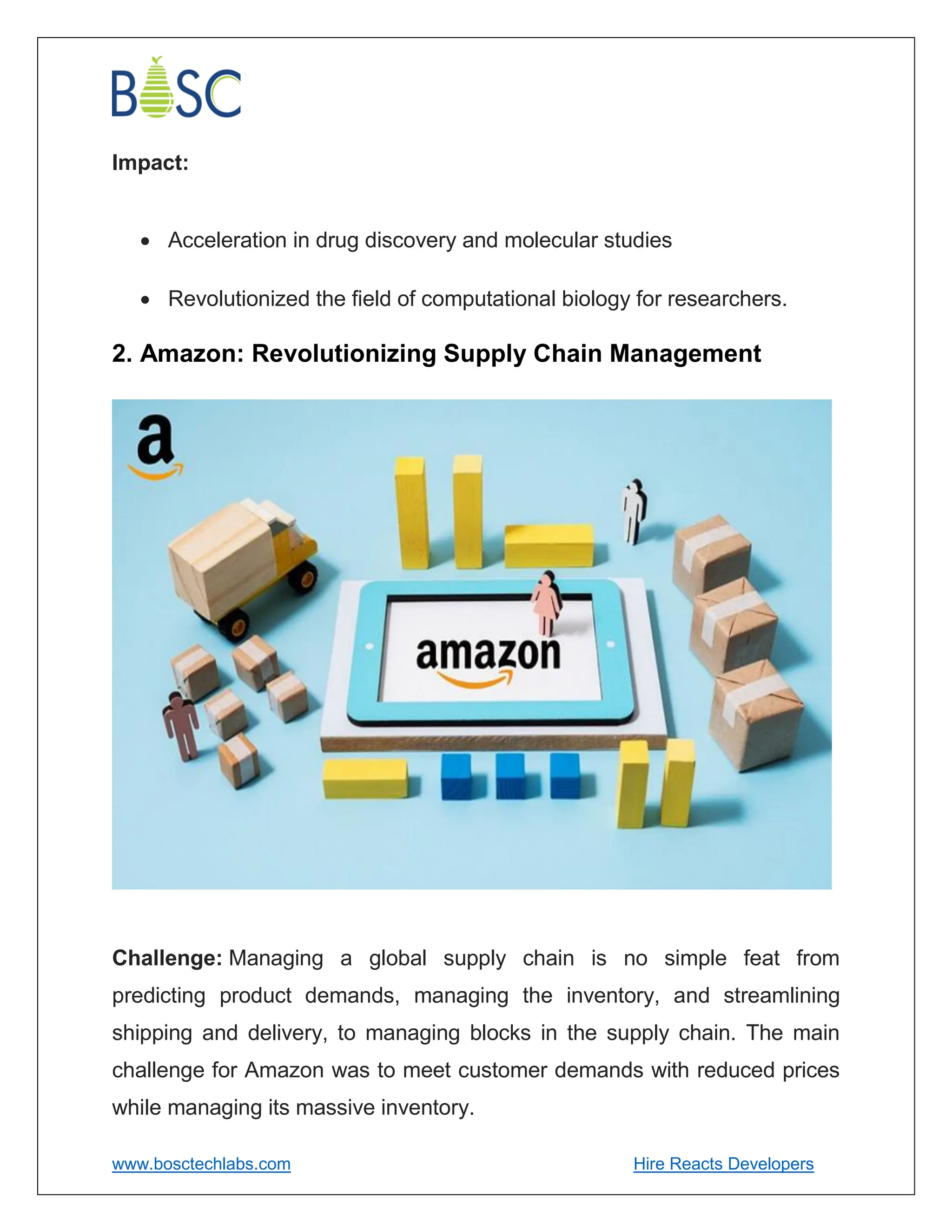 10 Detailed Artificial Intelligence Case Studies 2024 | BOSC TECH | PDF