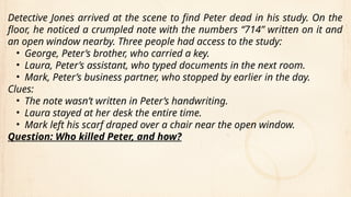 Read like a detective - 10 Detective Story.pptx