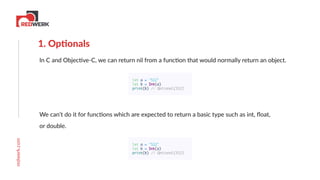 Objective-C vs Swift: 10 Differences | PPT
