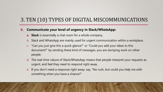 10 Digital Miscommunications & How to avoid them? | PPTX