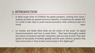 10 Digital Miscommunications & How to avoid them? | PPTX