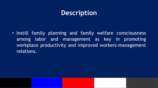 10 DIMENSIONS OF THE FAMILY WELFARE PROGRAM BY MAIDA LYNN JAGUIT,RN,MM ...