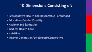 10 DIMENSIONS OF THE FAMILY WELFARE PROGRAM BY MAIDA LYNN JAGUIT,RN,MM ...