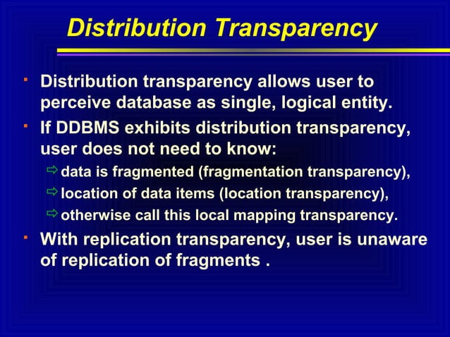 Distributed Database System | PPT