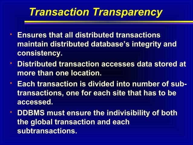 Distributed Database System | PPT | Free Download