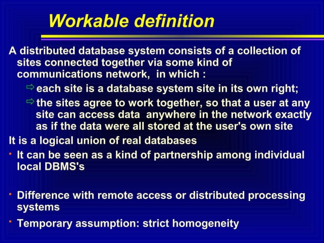 Distributed Database System | PPT