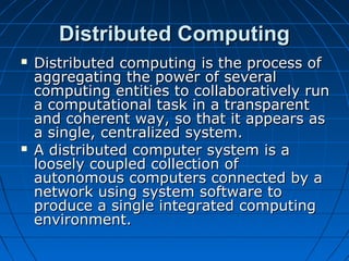 Distributed Systems | PPT