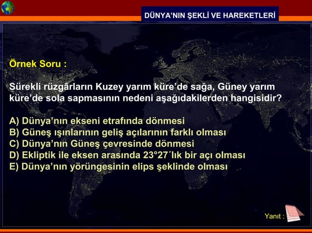 dünya'nin şekli̇ ve hareketleri̇ | PPT