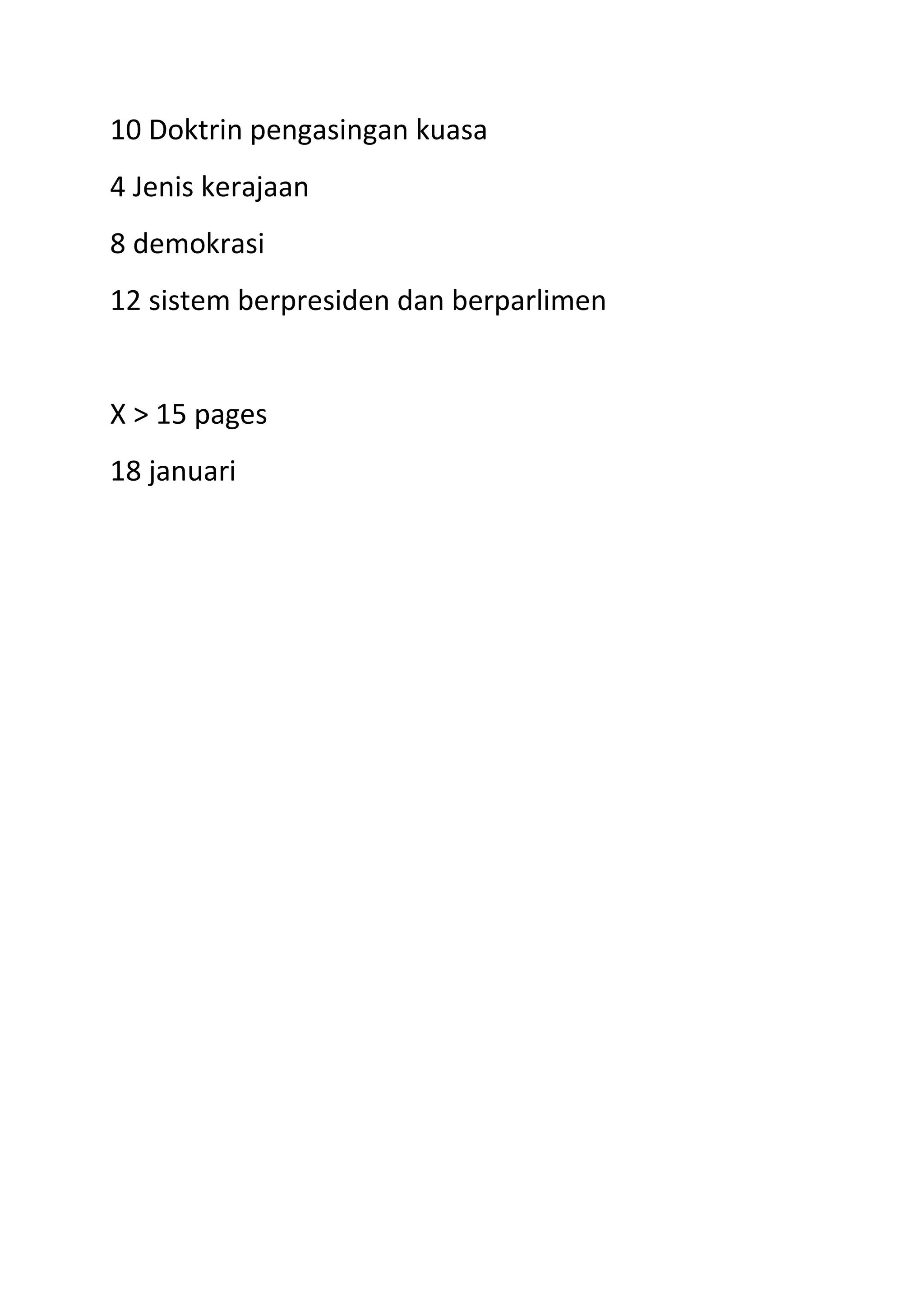10 doktrin pengasingan kuasa | DOCX
