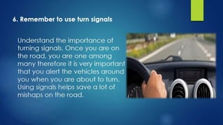 10 driving tips for new learners | PPTX