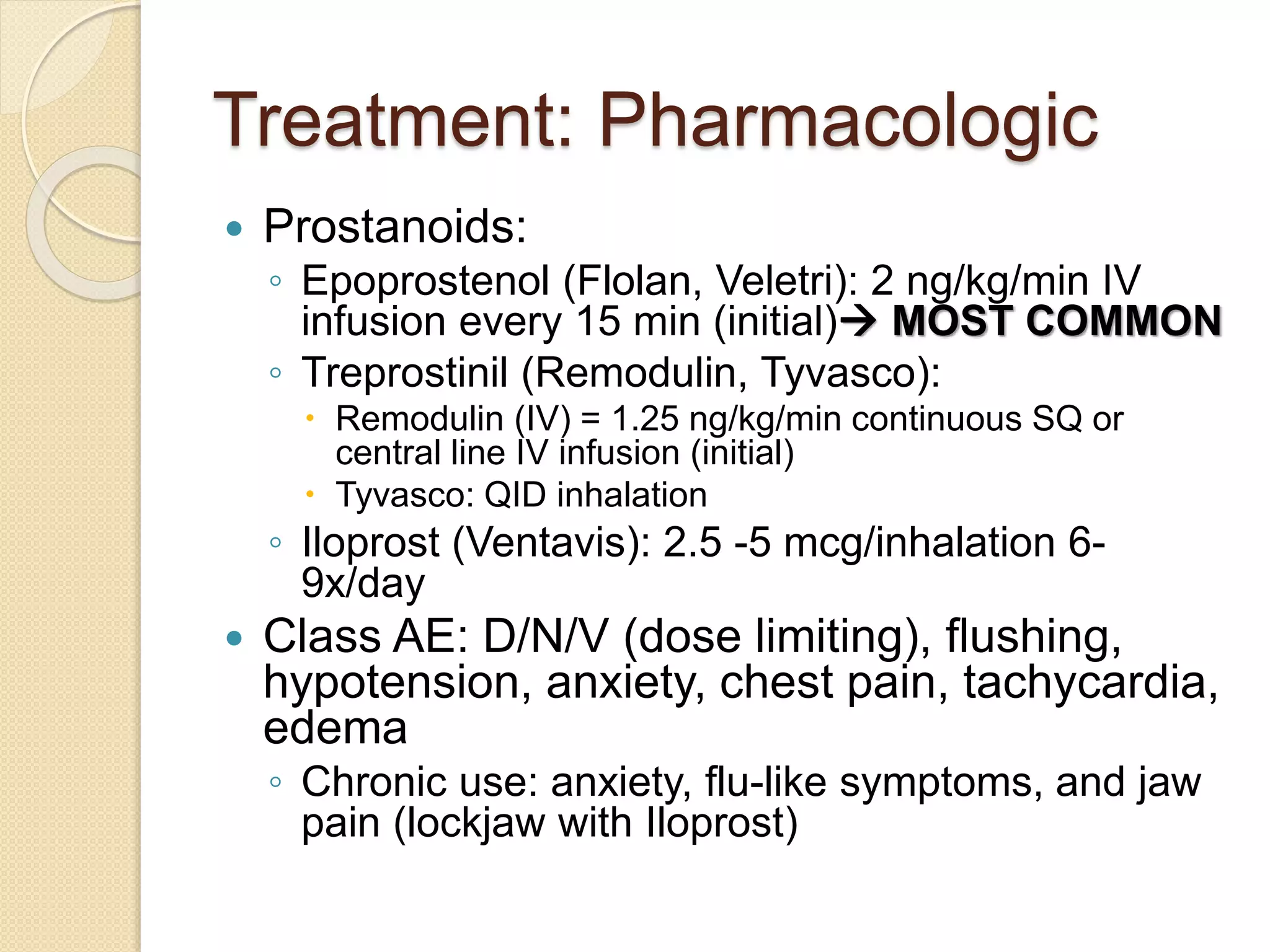 Pulmonary Arterial Hypertension (PAH) presentation | PPTX