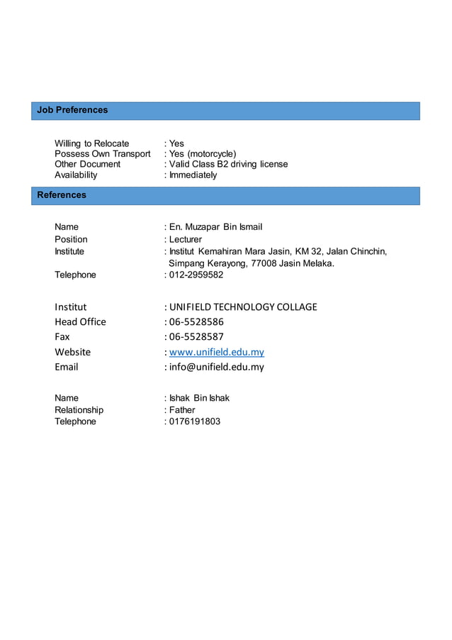 RESUME | DOCX | Resume Writing and Advice | Job Search