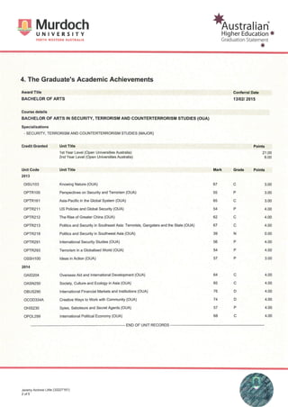 academic transcript | PDF