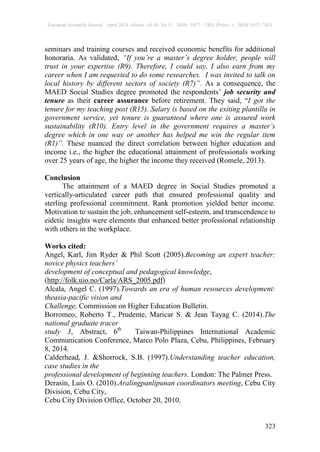 Social Studies Teachers' Quest for a Vertically-Articulated Career Path ...