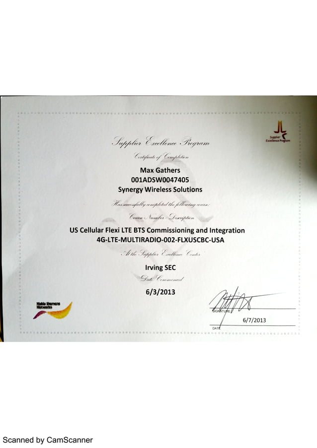 US CELLULAR FLEXI LTE BTS COMMISSIONING AND INTEGRATION 4G-LTE 001 | PDF