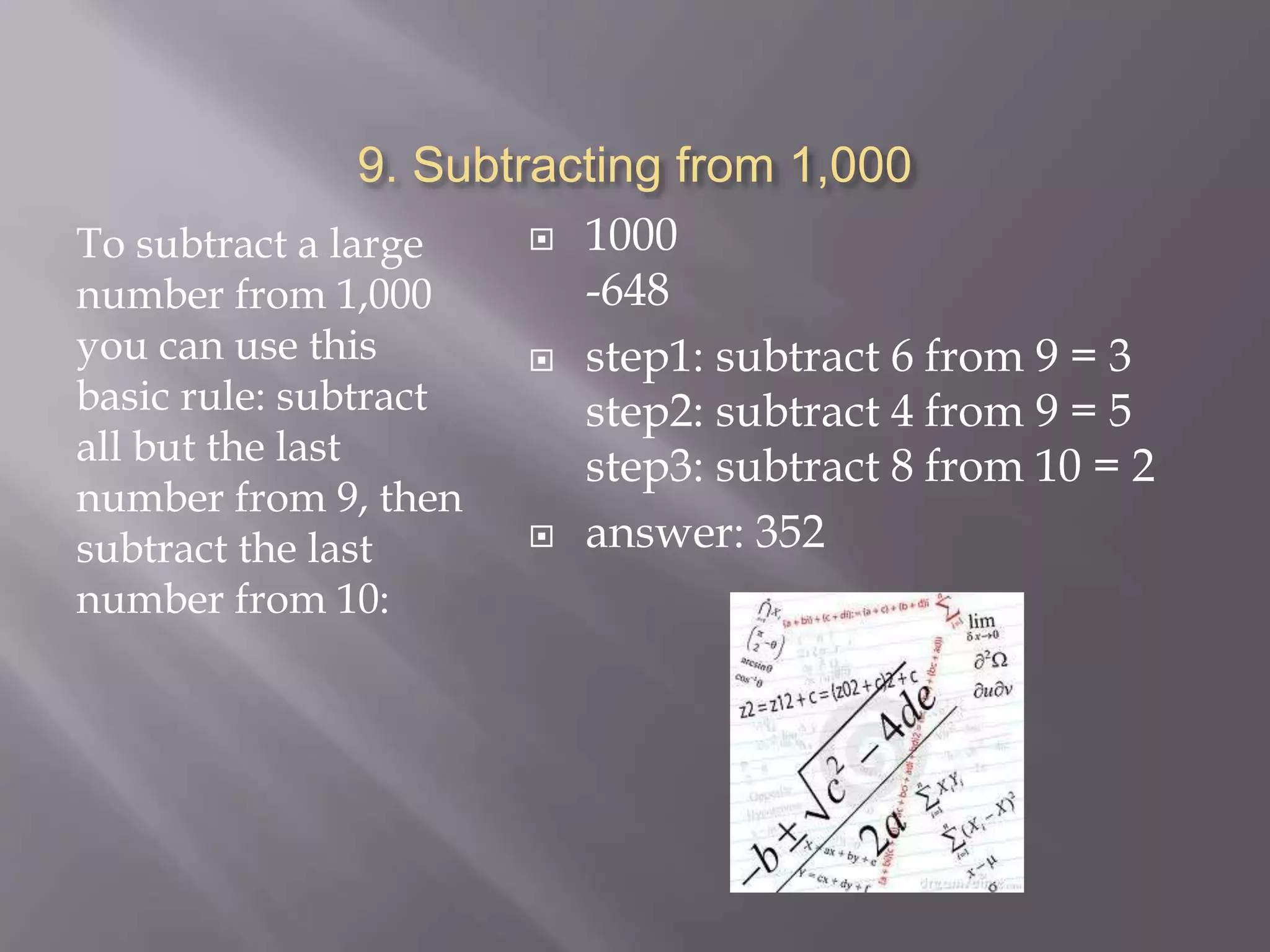 10 easy arithmetic tricks | PPT