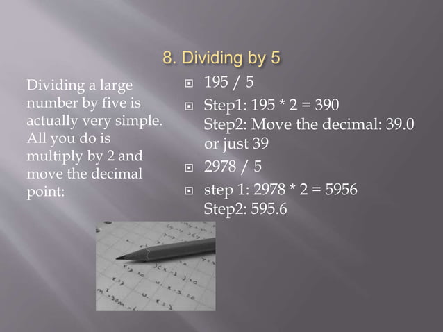 10 easy arithmetic tricks | PPT