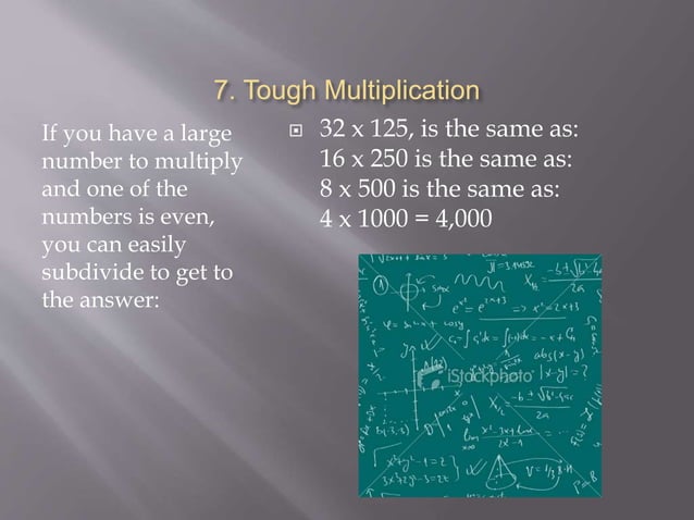 10 easy arithmetic tricks | PPT