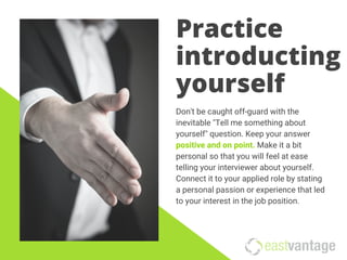 10 Easy Job Interview Tips | PPT