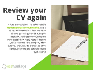 10 Easy Job Interview Tips | PPT