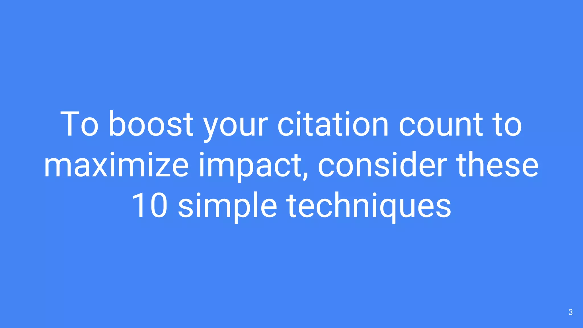 10 easy ways to increase your citation count a checklist | PDF