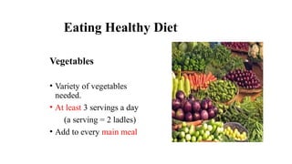10 Healthy Eating Habits: Eat colorful, Eat healthy | PPTX