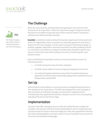 ExactAsk - KLRU Case Study | PDF