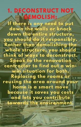 10 Eco Friendly Renovation Tips | PDF